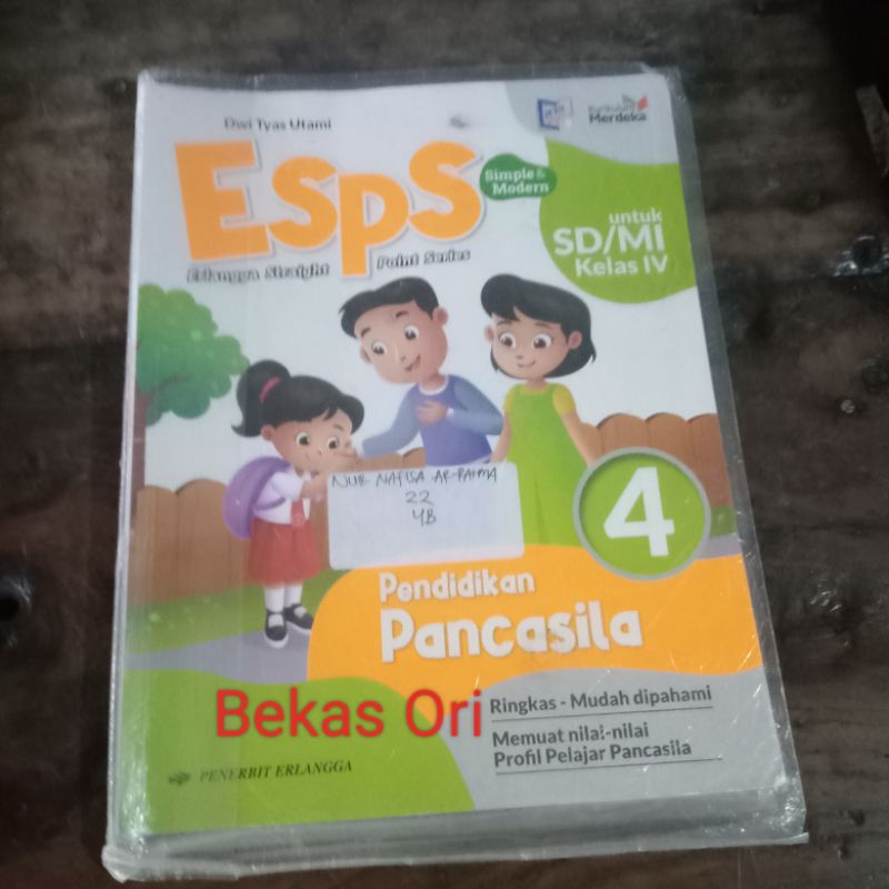 Jual ESPS Pendidikan Pancasila untuk SD/MI Kelas IV 4 Kurikulum MERDEKA - Dewi Tyas Utami ...