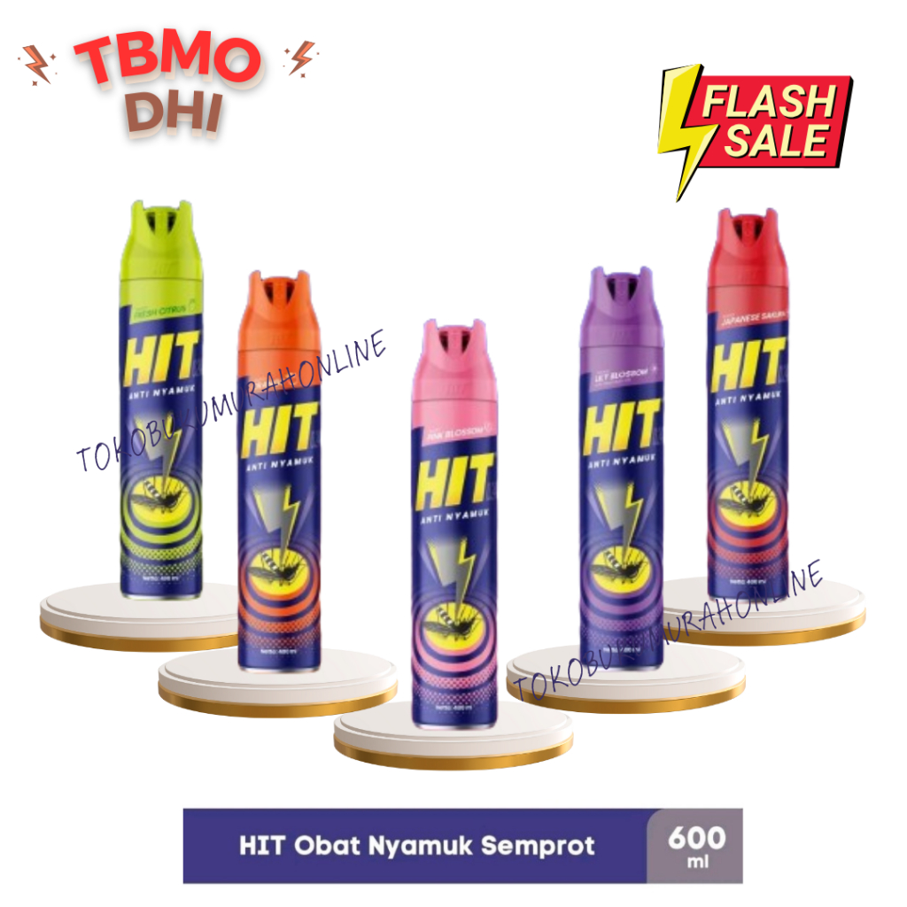 Jual HIT AEROSOL SEMPROTAN ANTI NYAMUK 600ML / ANTI SERANGGA | Shopee ...