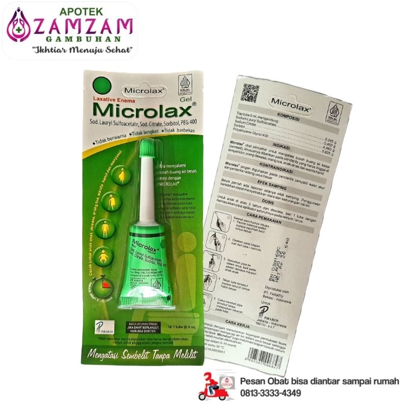 Jual MICROLAX GEL 5 ml Cairan Pencahar untuk Sembelit Laxative Enema ...