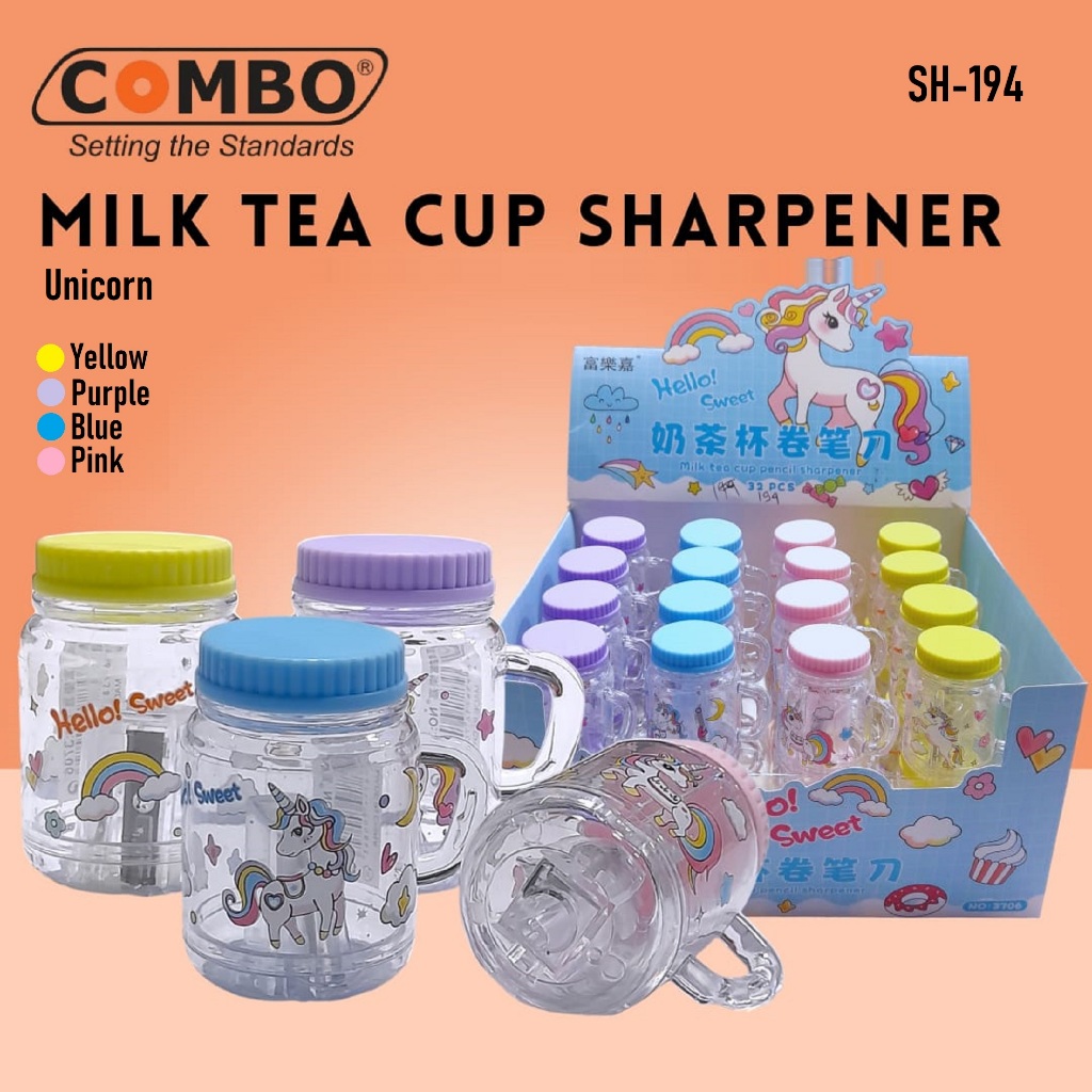 Jual Milk Tea Cup Pencil Sharpener / Serutan Lucu Cup Drink / Rautan ...