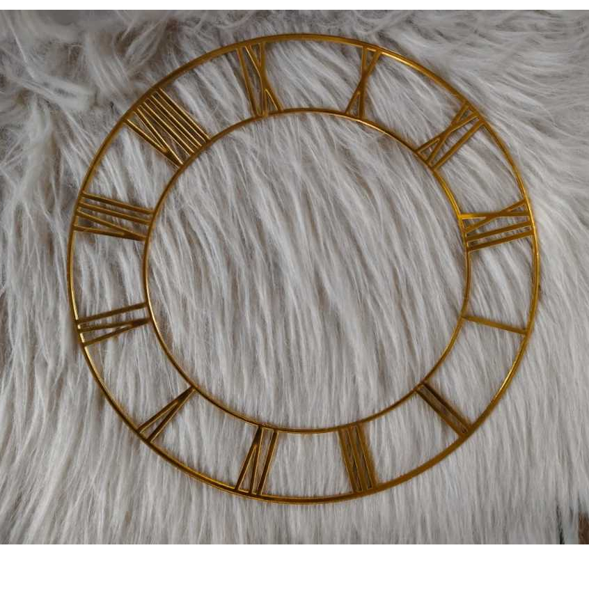 Jual ANGKA JAM ROMAWI Akrilik Mirror Gold Dekorasi Mahar (UKURAN NBESAR ...