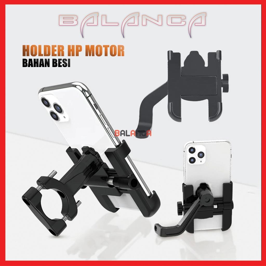 Jual Holder Hp Motor Spion Bahan Besi Stan Hp motor Stang Handphone ...