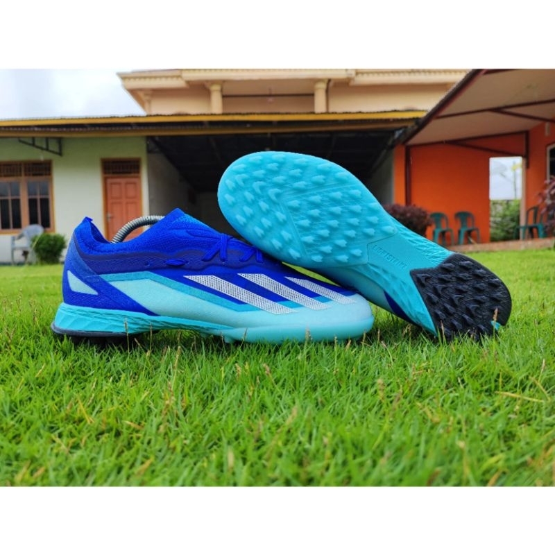 Jual Sepatu Futsal Adidas X Crazyfast .1 Blue White Black TF ( TURF ...