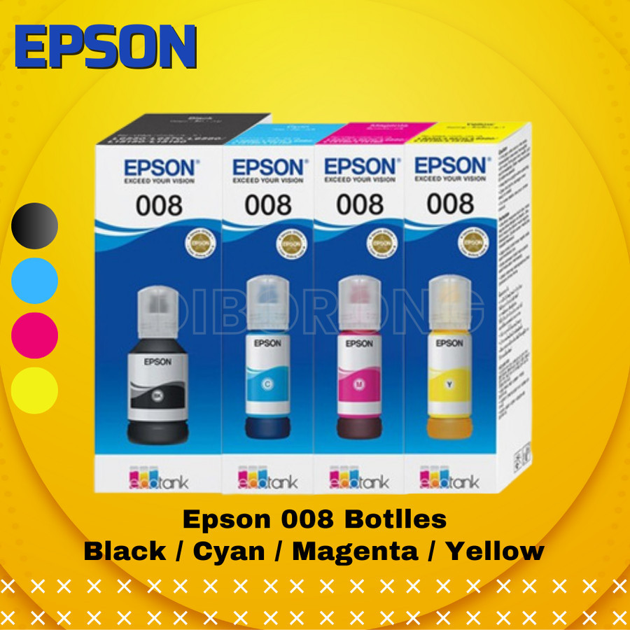 Jual TINTA EPSON 008 FOR PERINTER L6550 L6580 L15150 L15160 ORIGINAL ...
