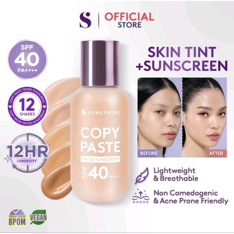 Jual SOMETHINC Copy Paste Tinted Sunscreen SPF 40 PA++++ Skin Tint | Shopee Indonesia