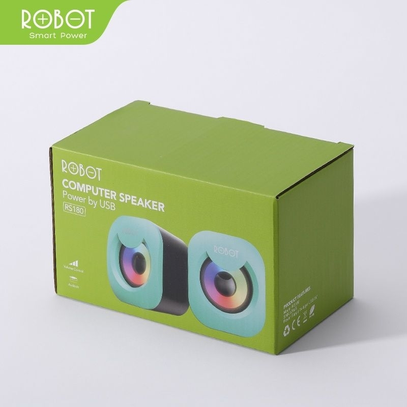 Jual ROBOT RS180 USB Multimedia Desktop Speaker PC Stereo RGB Colour ...