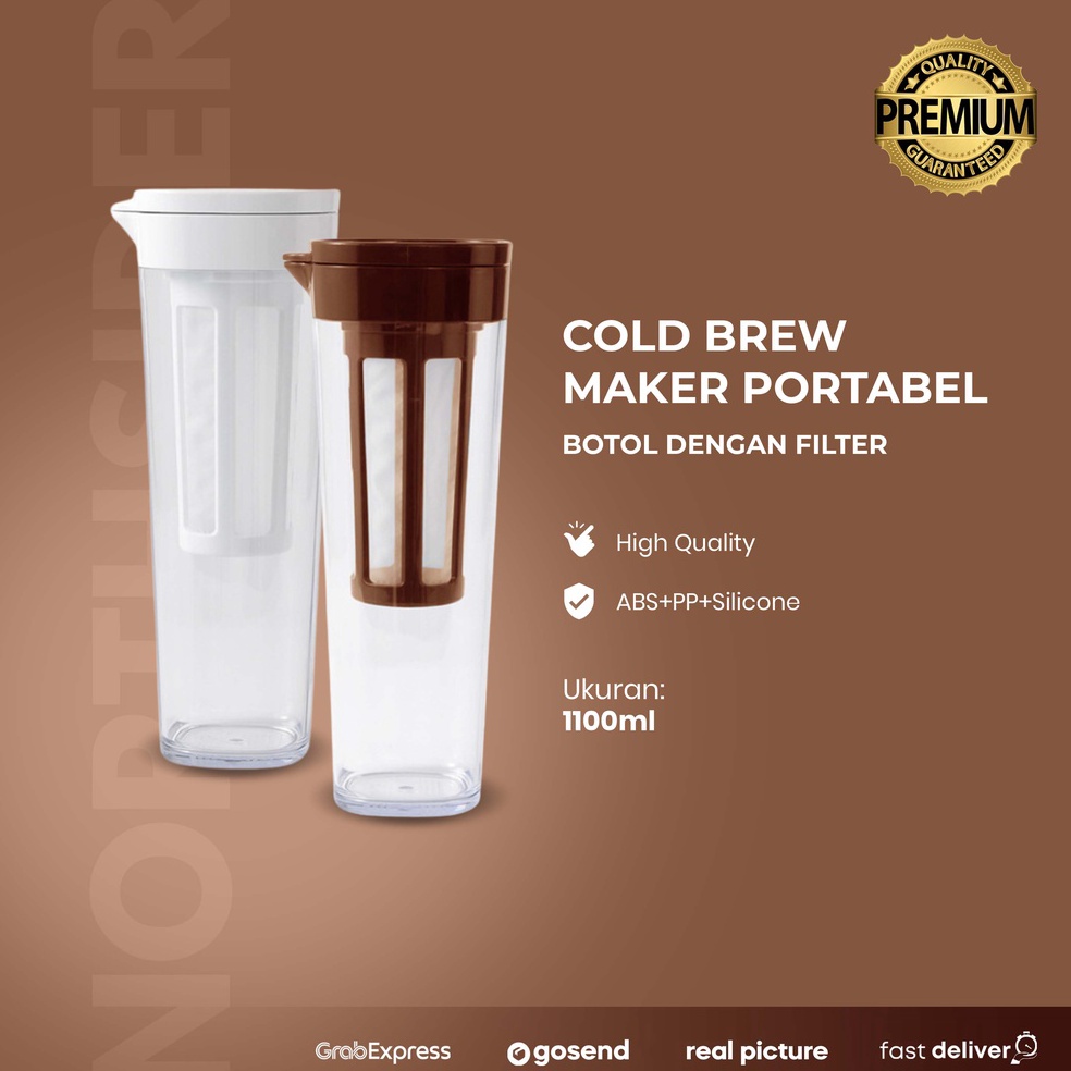 Jual Modern Cold brew Coffee Tea maker Infuser 11ml alat kopi teh FTK25 ...