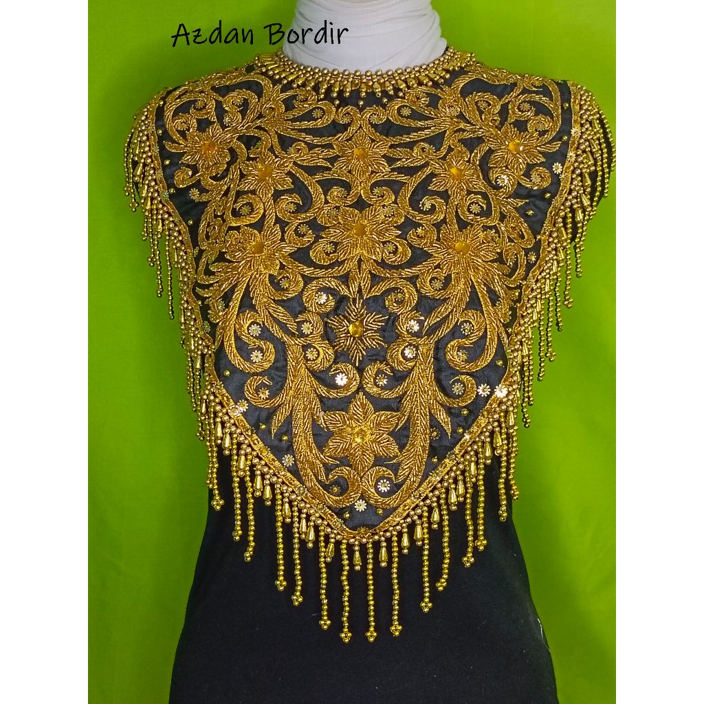 Jual Renda bordir hiasan dada gaun pengantin morowali | Shopee Indonesia