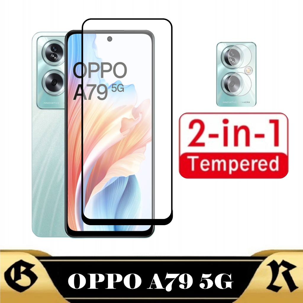 Jual PROMO 2IN1 Tempered glass Layar OPPO A79 5G TG Layar dan TG Camera ...