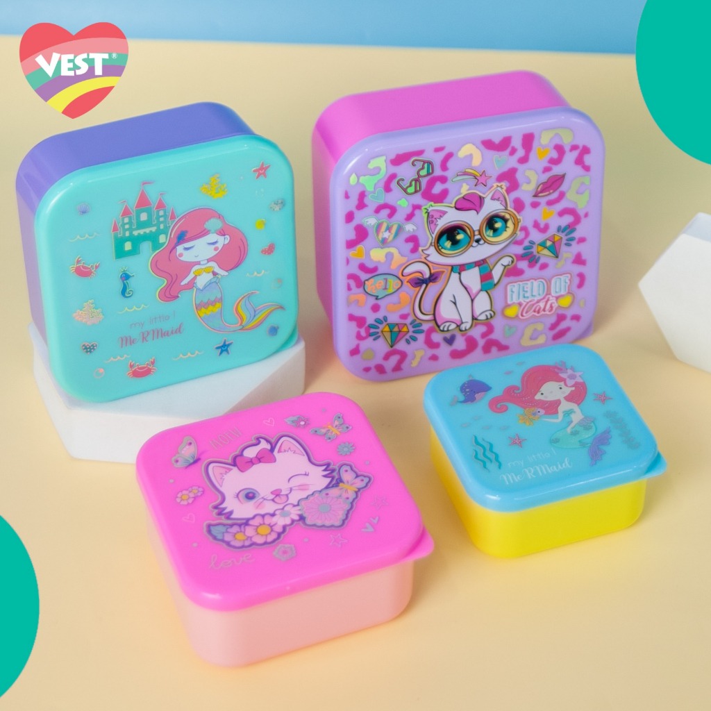 Jual VEST lunchbox set 4pcs container snacks U2085 | Shopee Indonesia