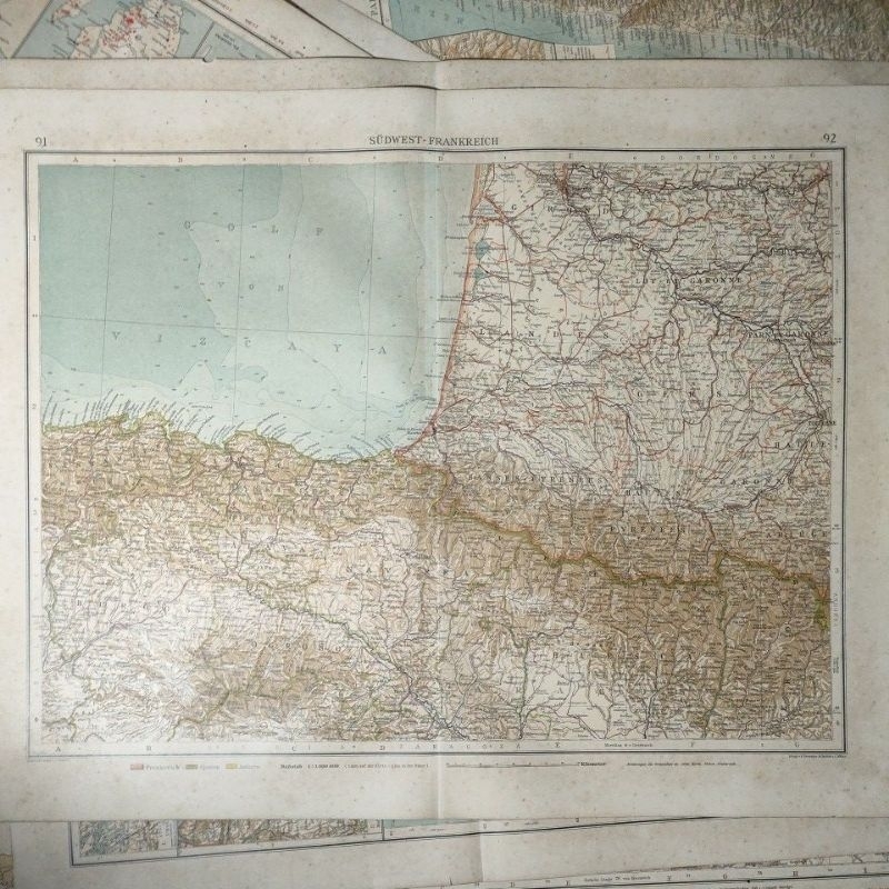 Jual Maps World Old Vintage Peta Dunia Kuno Cetakan 1912 Peta Negara ...