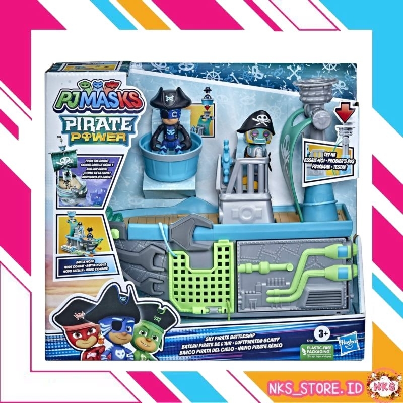 Jual PJ Masks Pirate Power Sky Pirate Battleship Pjmask Cat Boy Figure ...