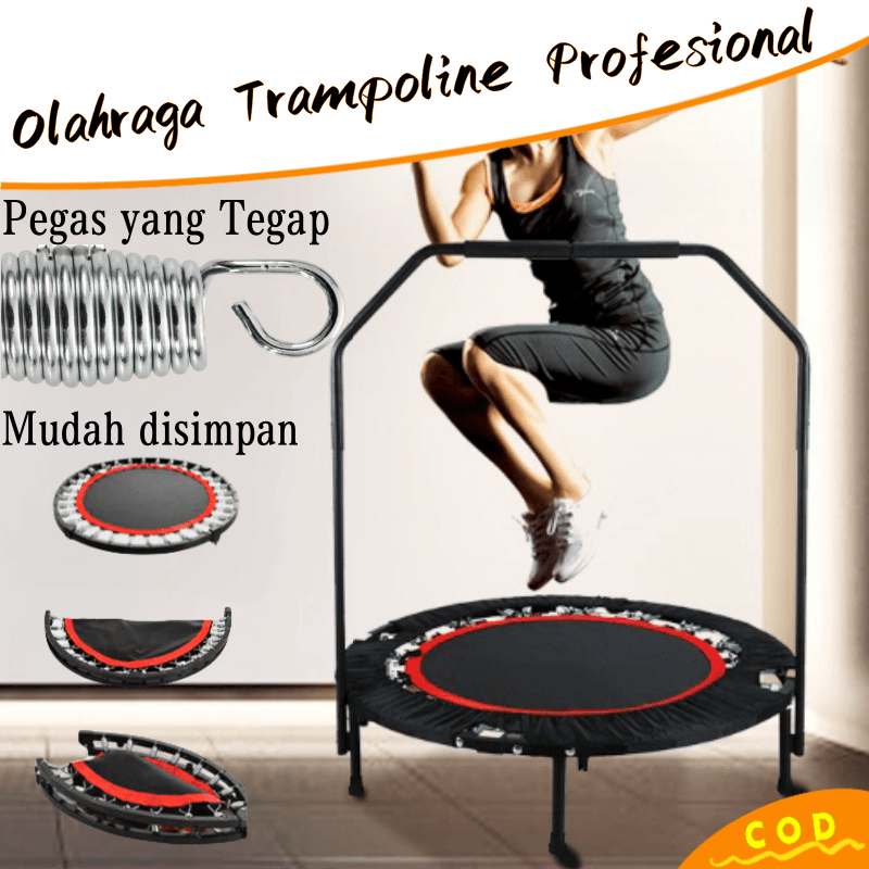 Jual Trampoline Dewasa Alat Olahraga Lompat Alat Olahraga Fitness (Handle) Trampolin Alat ...