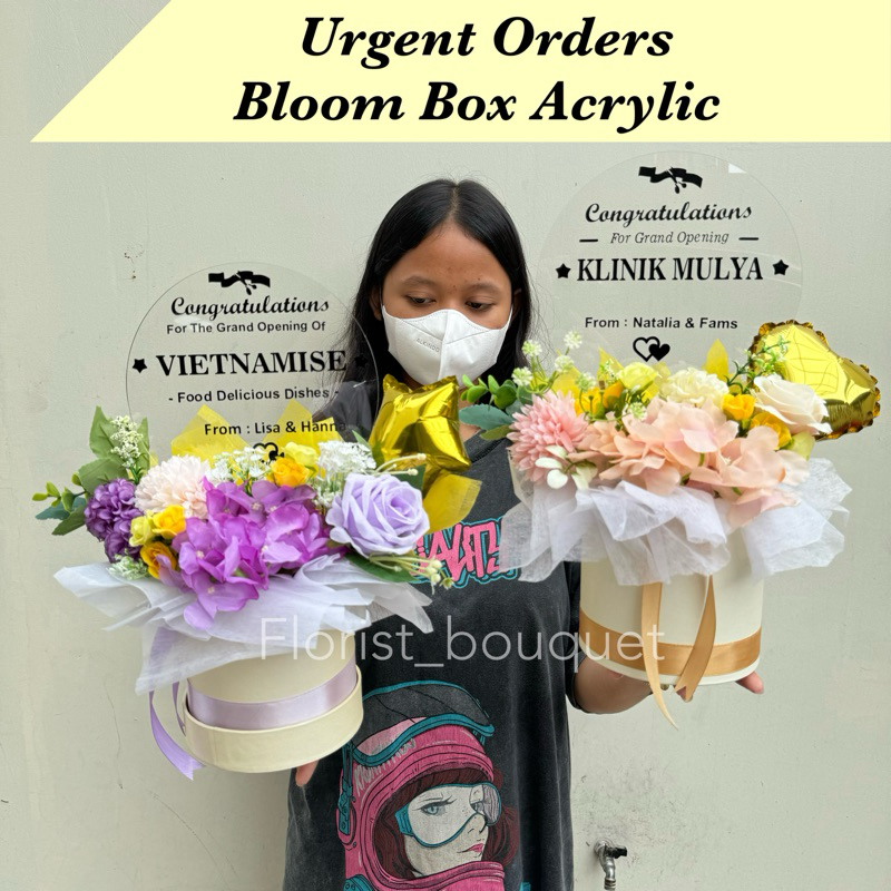 Jual [Urgent Orders] Bloombox balon bloombox acrylic bloom box grand ...