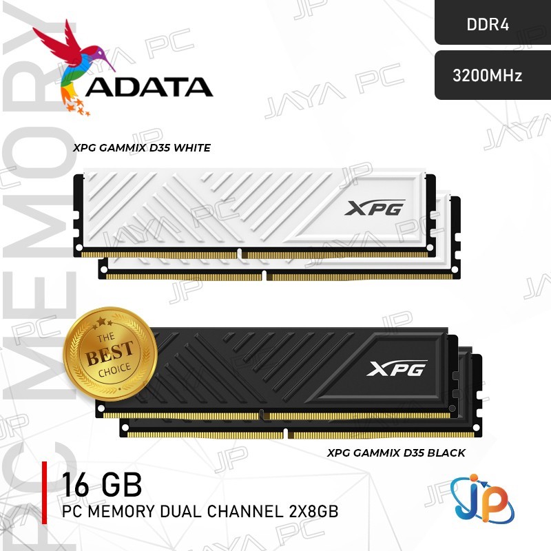 Jual Memory Adata XPG Gammix D35 PC25600 3200Mhz DDR4 16GB - 2x8GB Ram ...