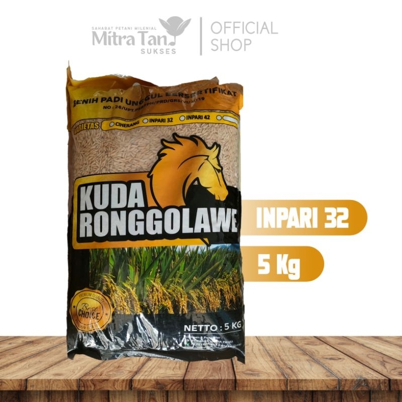 Jual Benih padi Inpari 32 - 5Kg Benih Padi Unggul Bersertifikat Label Ungu | Shopee Indonesia