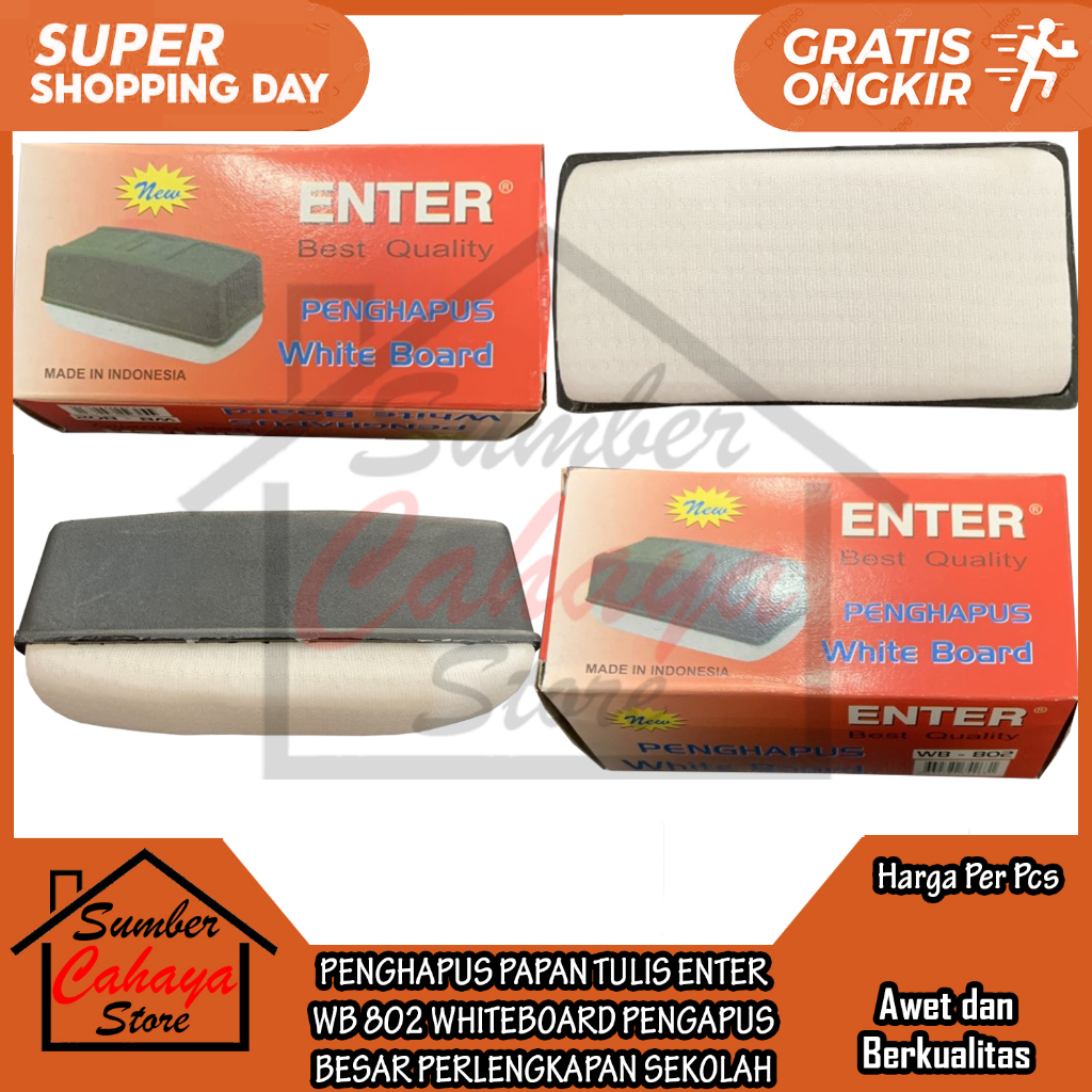 Jual Enter Penghapus Papan Tulis Wb 802 Whiteboard Pengapus Kecil ...