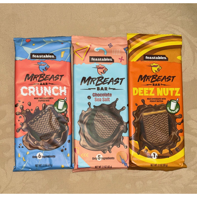 Jual (READY STOCK) Feastables Mr. Beast Chocolate Bar | Shopee Indonesia