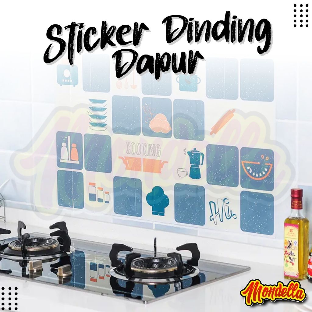 Jual Sticker Dapur 45 x 70 CM Wallpaper Dapur Kitchen Wall Sticker WC ...