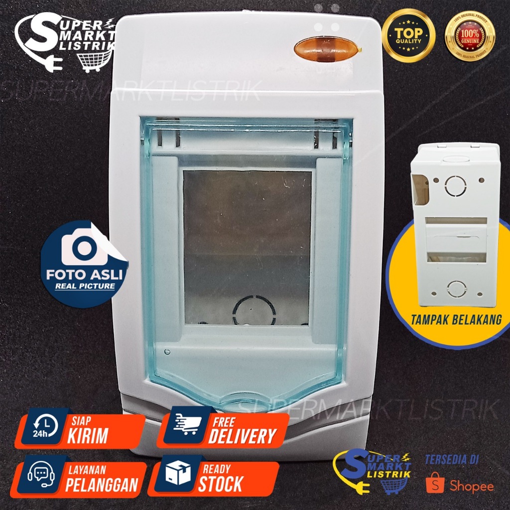 Jual Box MCB/Kotak MCB 2 Grup Pemasangan IB/OB + Lampu Indikator ...