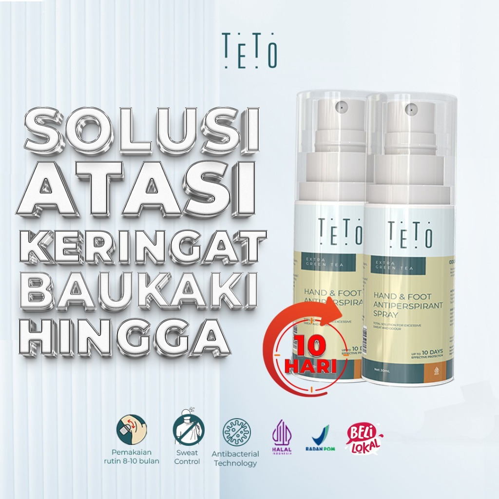 Jual Teto Hand & Foot Antiperspirant Spray 30ml | Shopee Indonesia