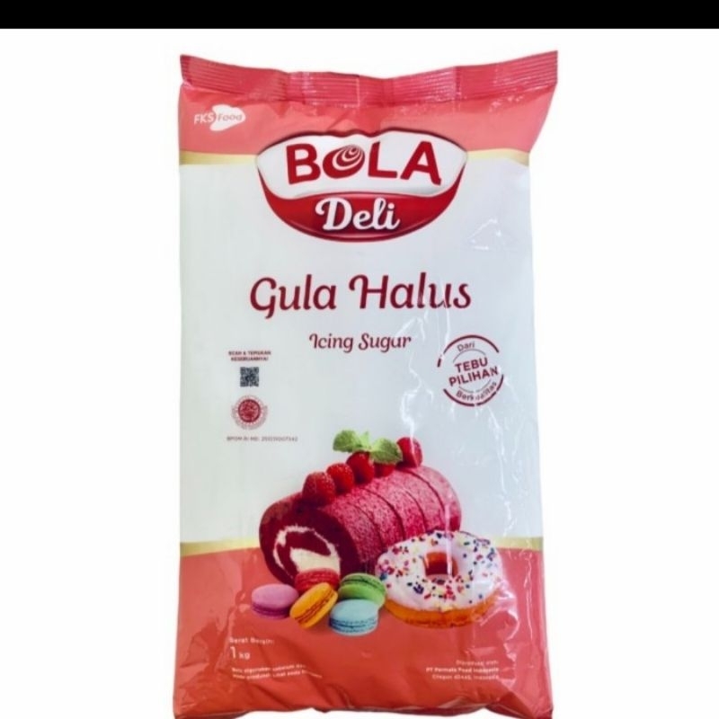 Jual Gula Halus pink bola Deli 1 kg | Shopee Indonesia