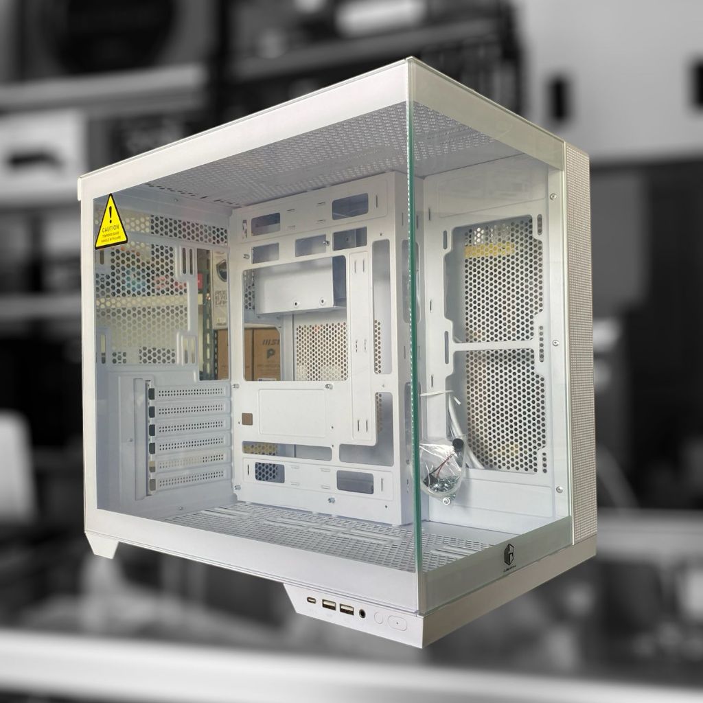 Jual Casing PC CUBE GAMING KNOMA WHITE - ATX Gaming Case - Tempered ...
