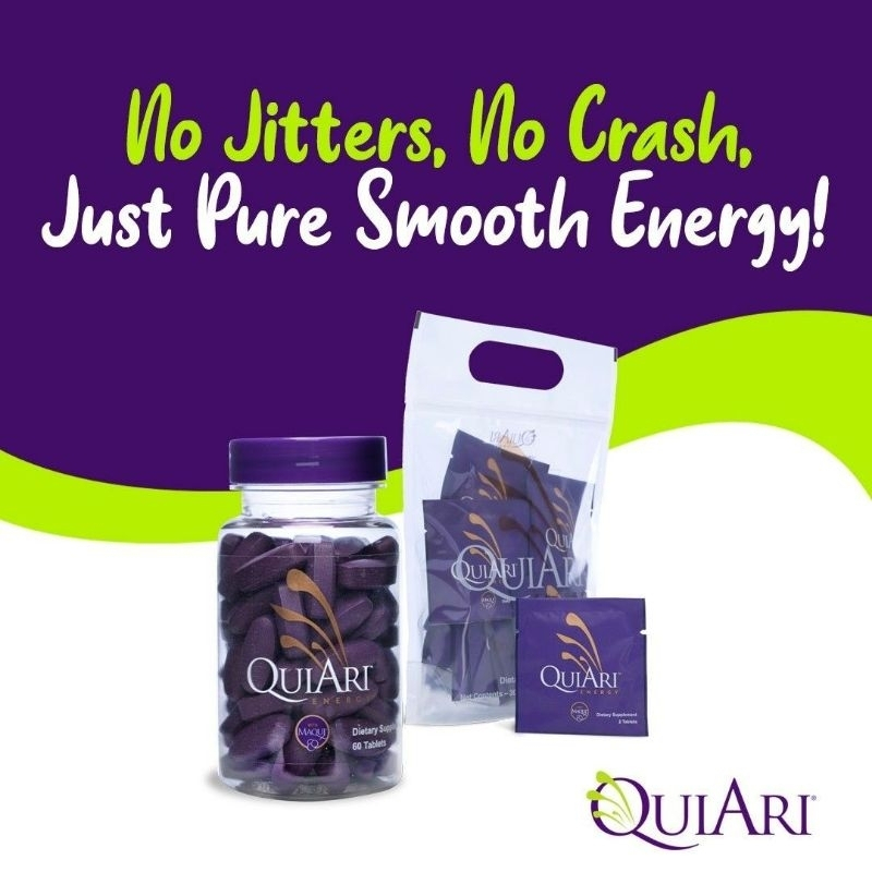 Jual QuiAri Energy Harga 1 Pouch isi 60 Tablet Packets Travel Friendly ...