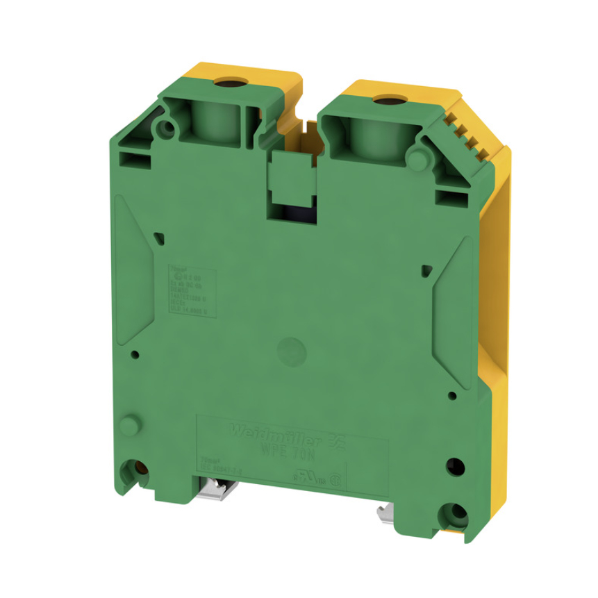 Jual Weidmuller Terminal Block Grounding (PE) WPE 70N/35 - 75mm ...