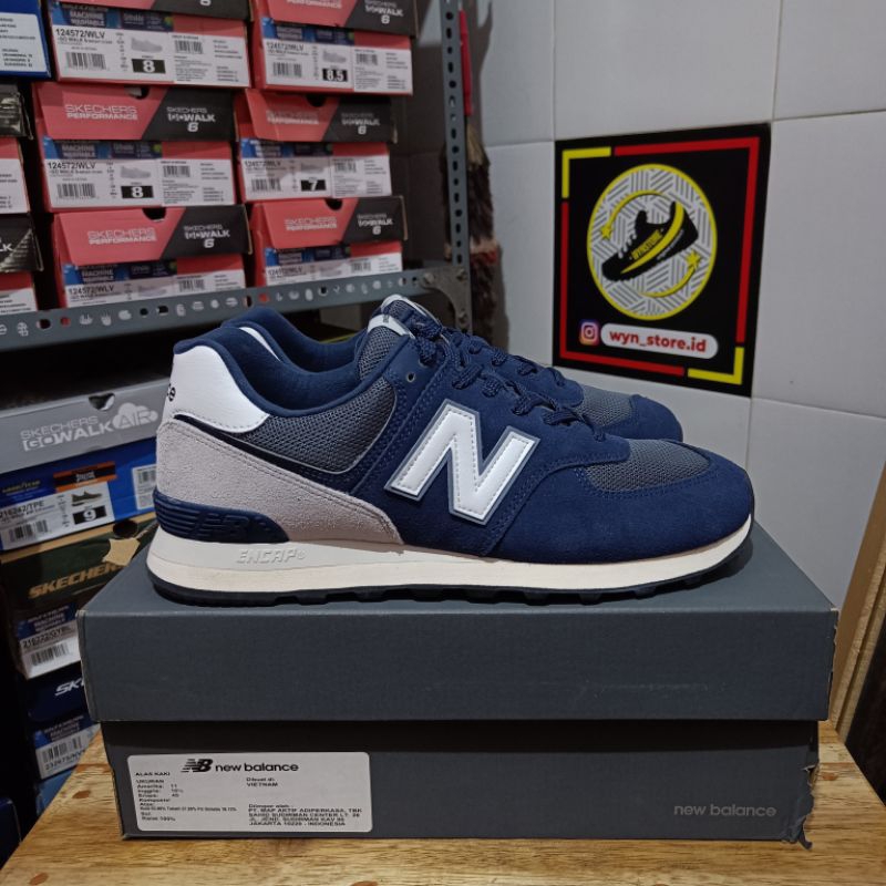 Jual New Balance Classic 574 Unisex V2 Blue | Shopee Indonesia