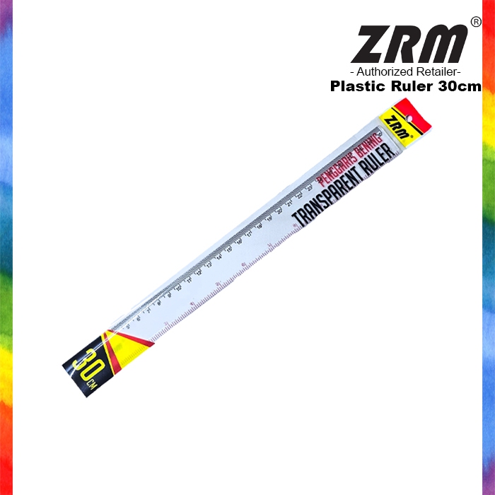 Jual ZRM R-30 30cm Plastic Ruler / Penggaris Plastik 30cm | Shopee ...
