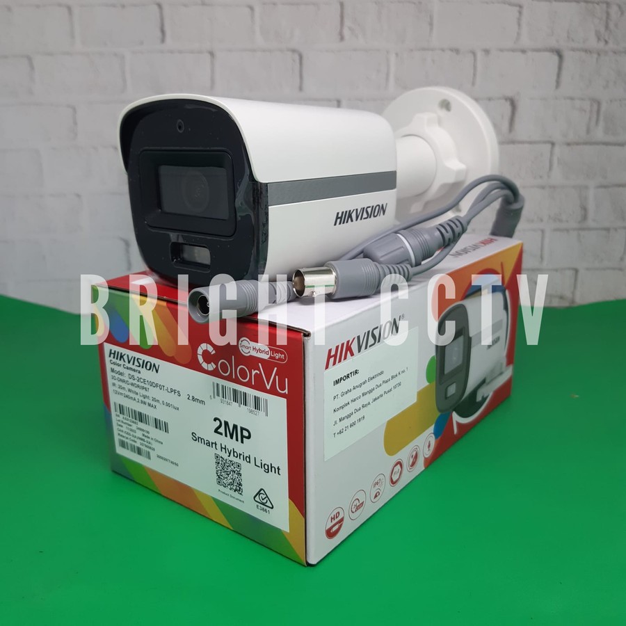 Jual Camera CCTV Outdoor Hikvision ColorVu 2MP DS-2CE10DF0T-LPFS ...