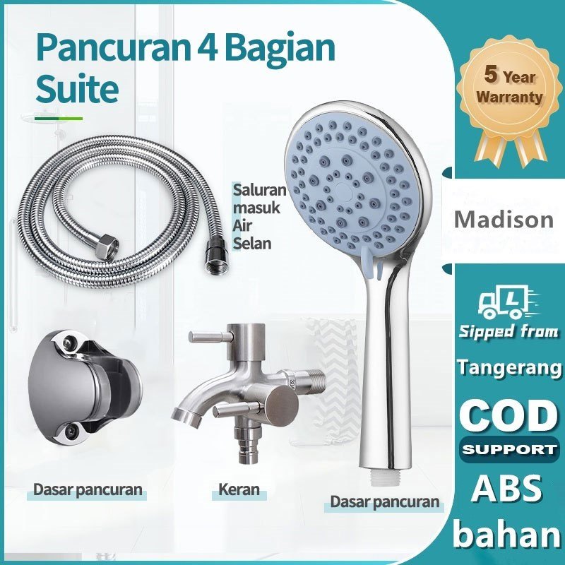 Jual Shower Kamar Mandi Set 3in1 Hand Shower 5 Mode Simple/kepala pancuran | Shopee Indonesia