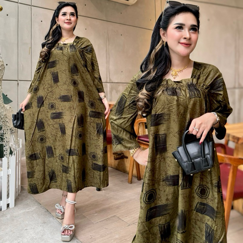 Jual DASTER DRESS FUJI JUMBO LENGAN 7/8 • HOME DRESS FUJI KEKINIAN MAMA ...