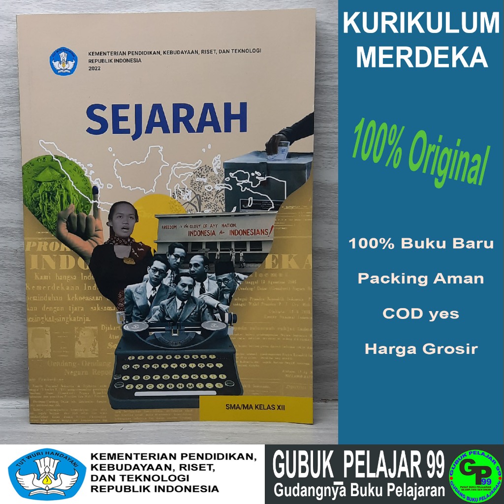 Jual Buku Paket Siswa SEJARAH Untuk SMA/SMK Kelas 12 Kurikulum MERDEKA Kemdikbudristek | Shopee ...