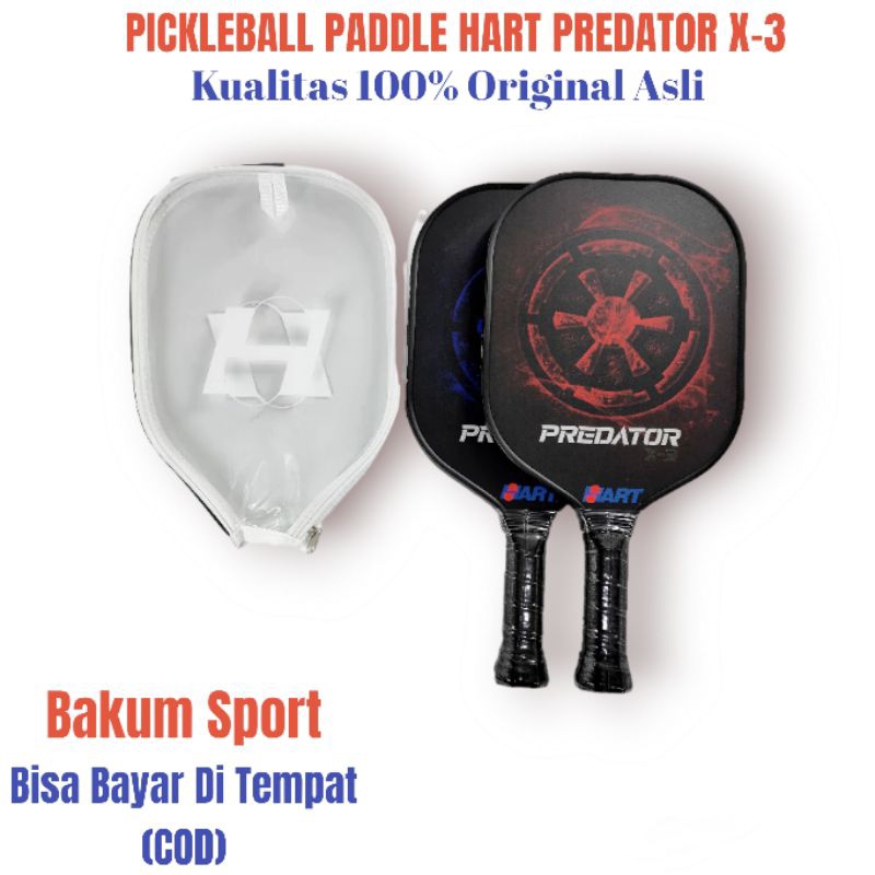 Jual PICKLEBALL PADDLE HART PREDATOR X-3 KUALITAS 100% ORIGINAL ASLI ...