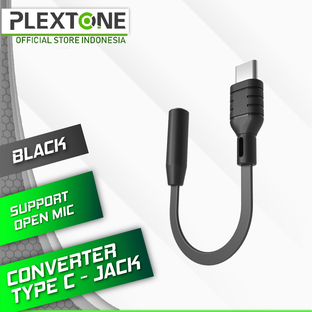 Jual Plextone Adapter Type C to Jack 3 5mm Converter Universal Original ...