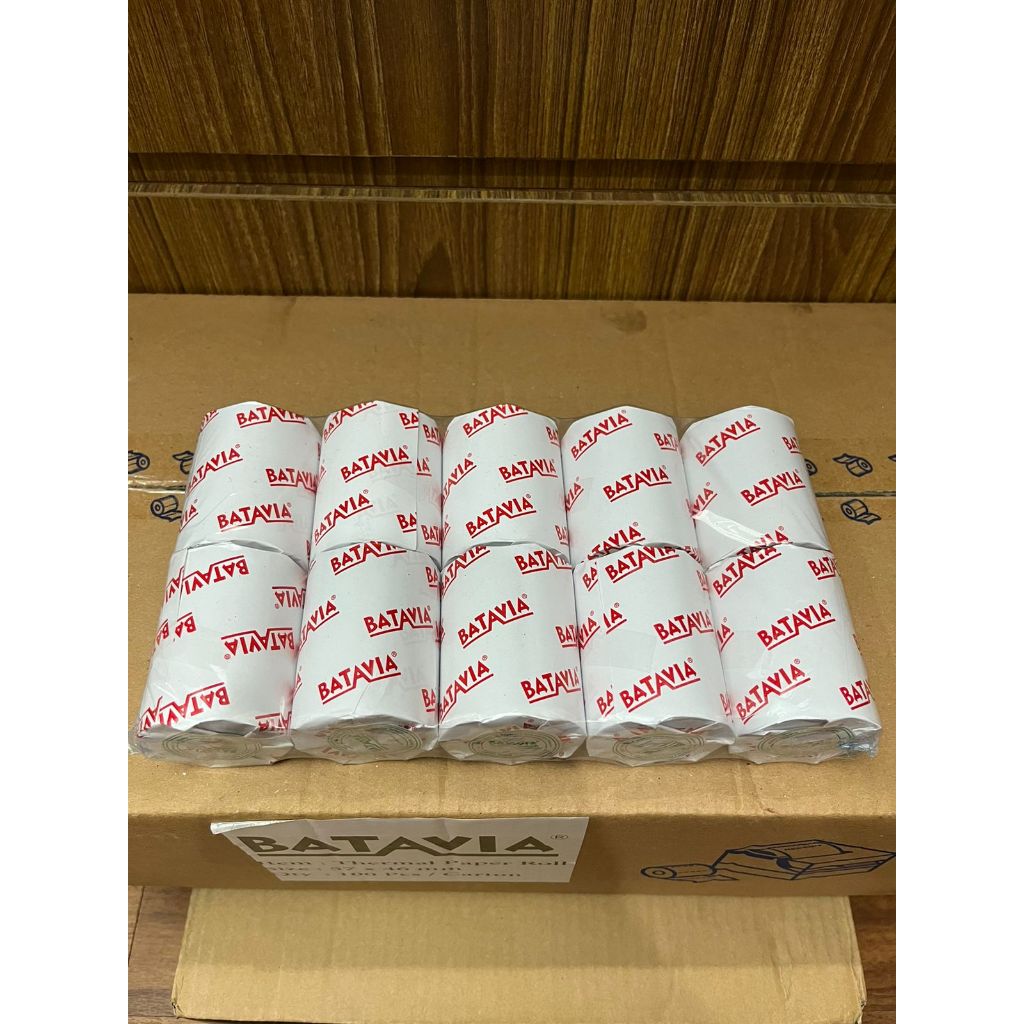 Jual Kertas Kasir Thermal ukuran 57x46 merek Batavia print out black ...