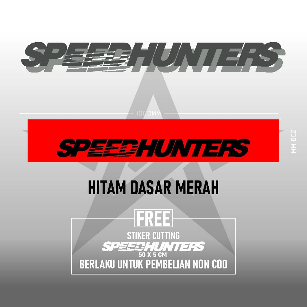 Jual Stiker SPEEDHUNTER SPEED HUNTER JDM Sunstrip Banner Windshield ...