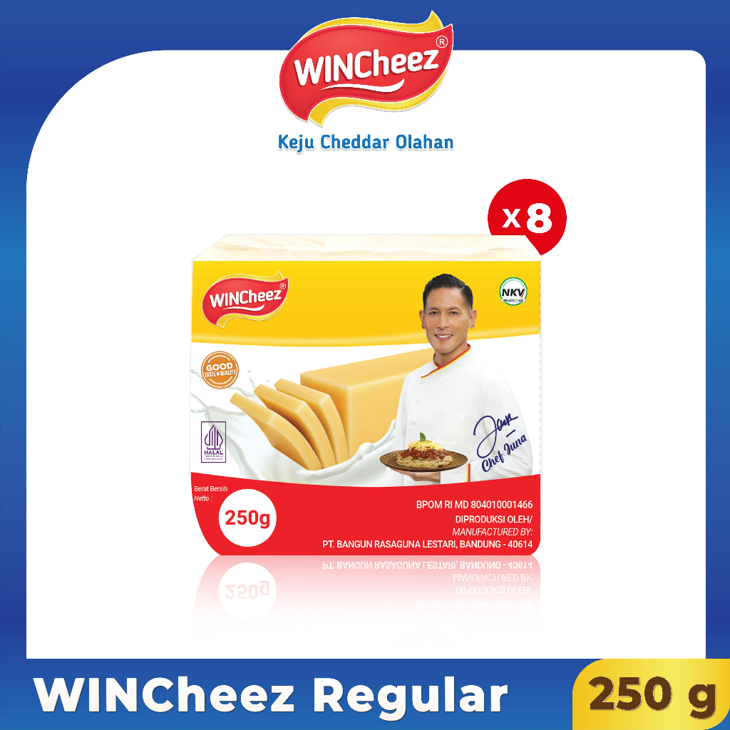 Jual WINCheez Keju Regular 250 Gram x 1 Slop Isi 8 Pcs | Shopee Indonesia