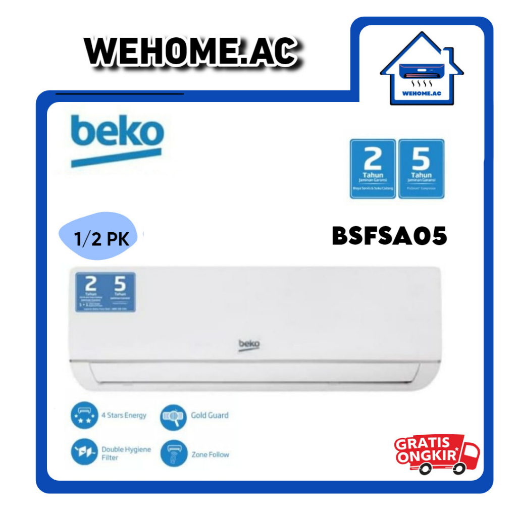 Jual AC Beko 1/2 PK BSFSA050 AC Beko 1/2 PK Beko AC | Shopee Indonesia