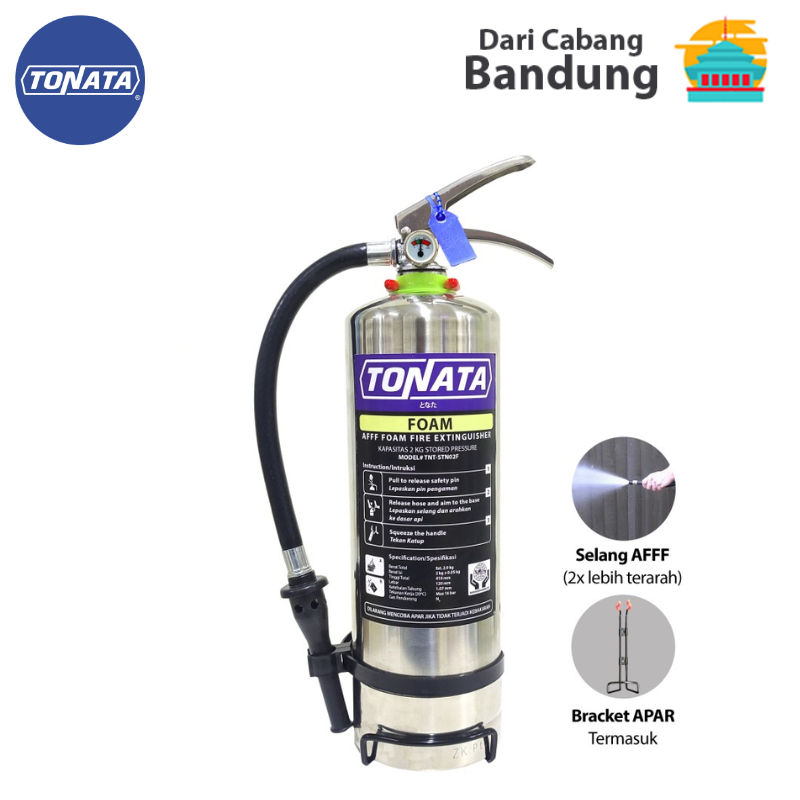 Jual Stainless APAR 2KG FOAM TONATA / Set Komplit | Shopee Indonesia