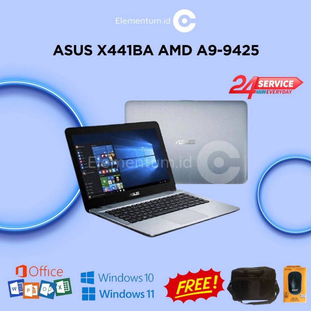 Jual Laptop Asus X441BA Amd A9-9425 - 4GB 1TB - Windows 10 | Shopee ...
