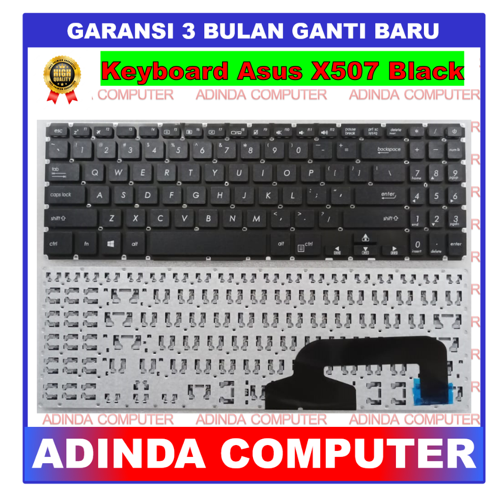Jual Keyboard Asus X507 X507M X507LA X507UF A507 X507L Y5000 Black ...