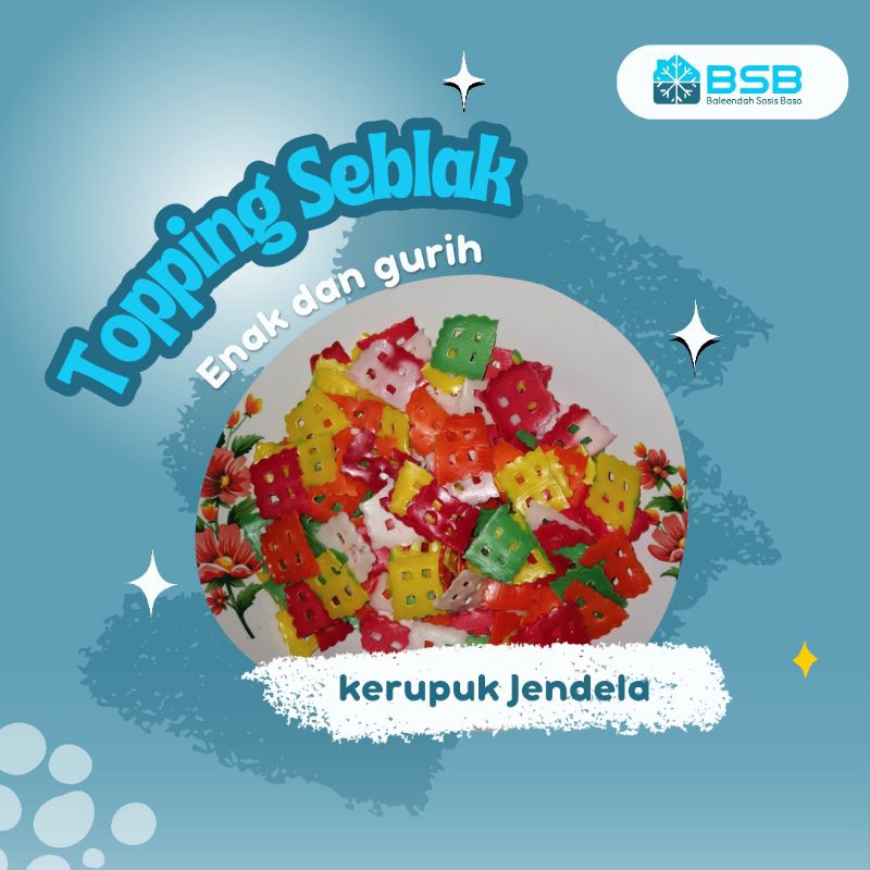 Jual Kerupuk Jendela | 220 gram | topping seblak enak renyah | Shopee ...