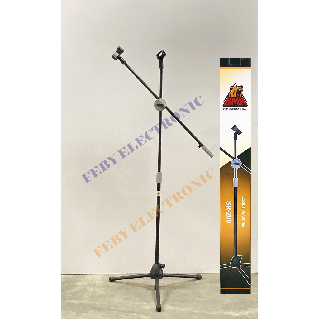 Jual STAND MICROPHONE BMA SR 200 STAND MIC TRIPOD MIC LANTAI | Shopee ...