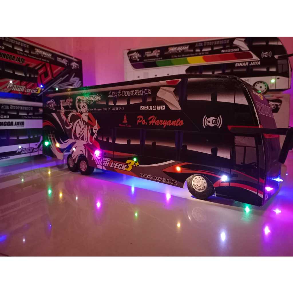 Jual miniatur bis bus akap sudiro tunggal jaya remot | Shopee Indonesia
