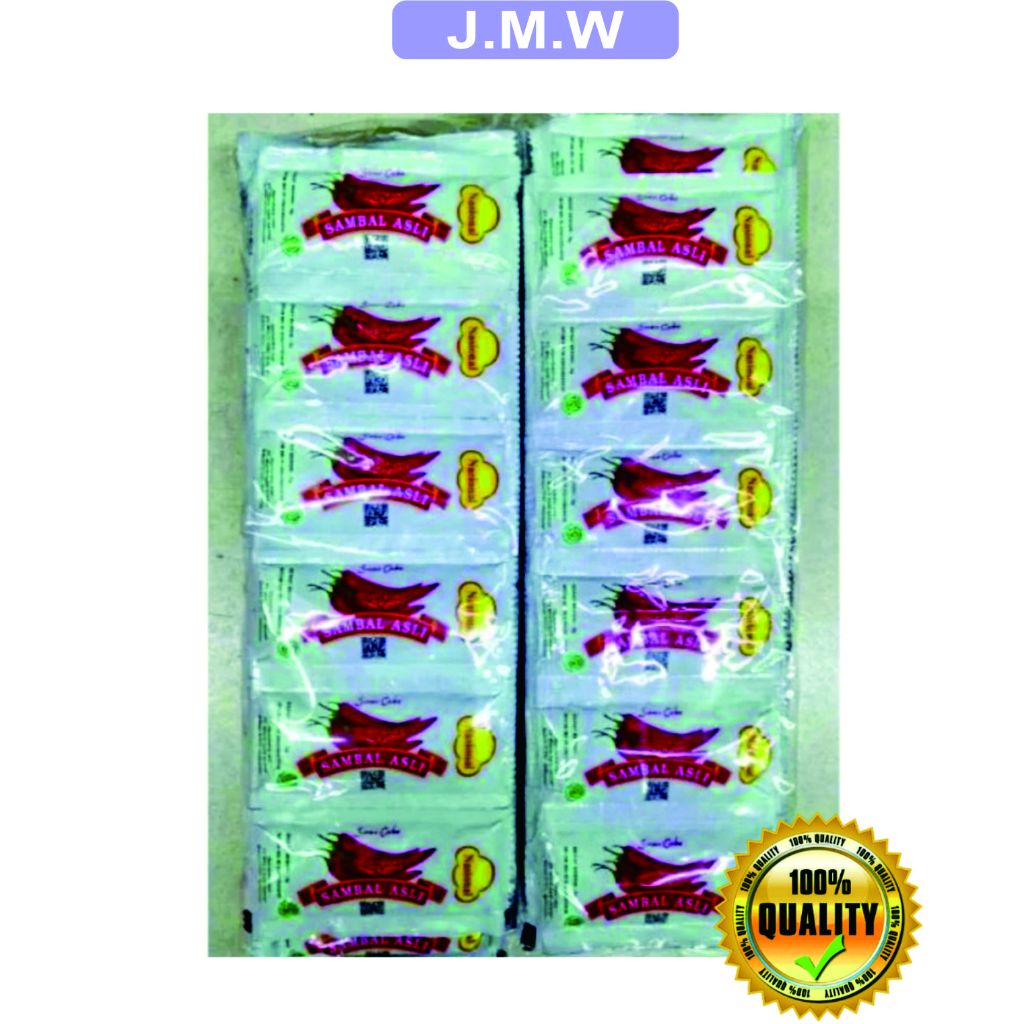 Jual NASIONAL SAMBAL ASLI SACHET CABE / SAMBAL SACHET NASIONAL 1 PAK ...