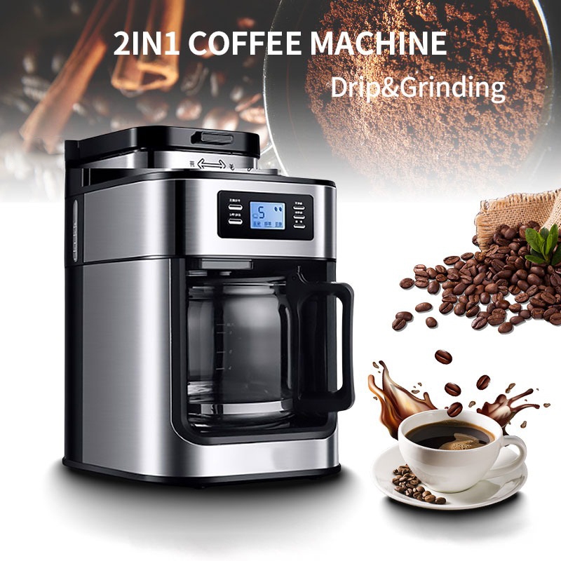 Jual Mesin kopi Drip Espresso dan Grinder coffee machine 2 in 1 Drip ...