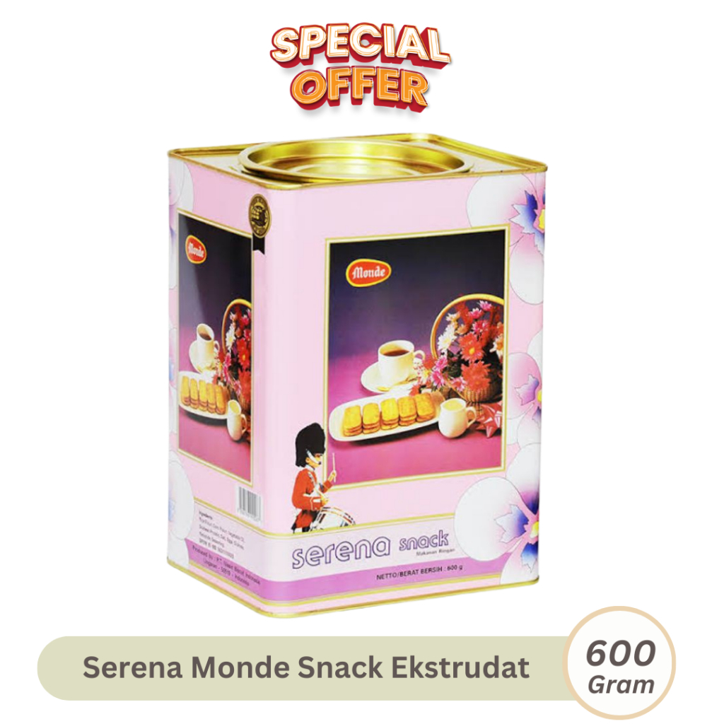 Jual Serena Monde snack 600 gr Biskuit Extrudat Kaleng Ungu | Shopee ...